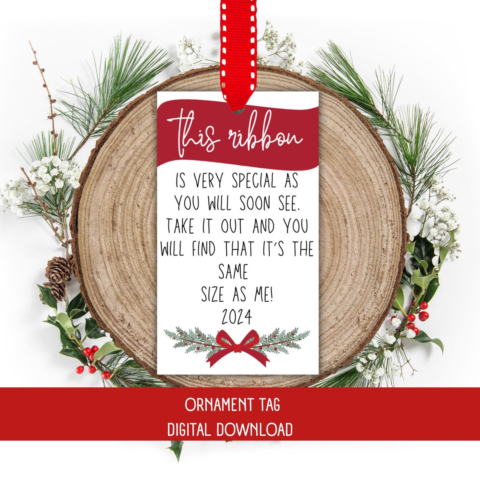 Ribbon Tag,same Size as Me,ribbon Ornament, Height Ornament Tag ...