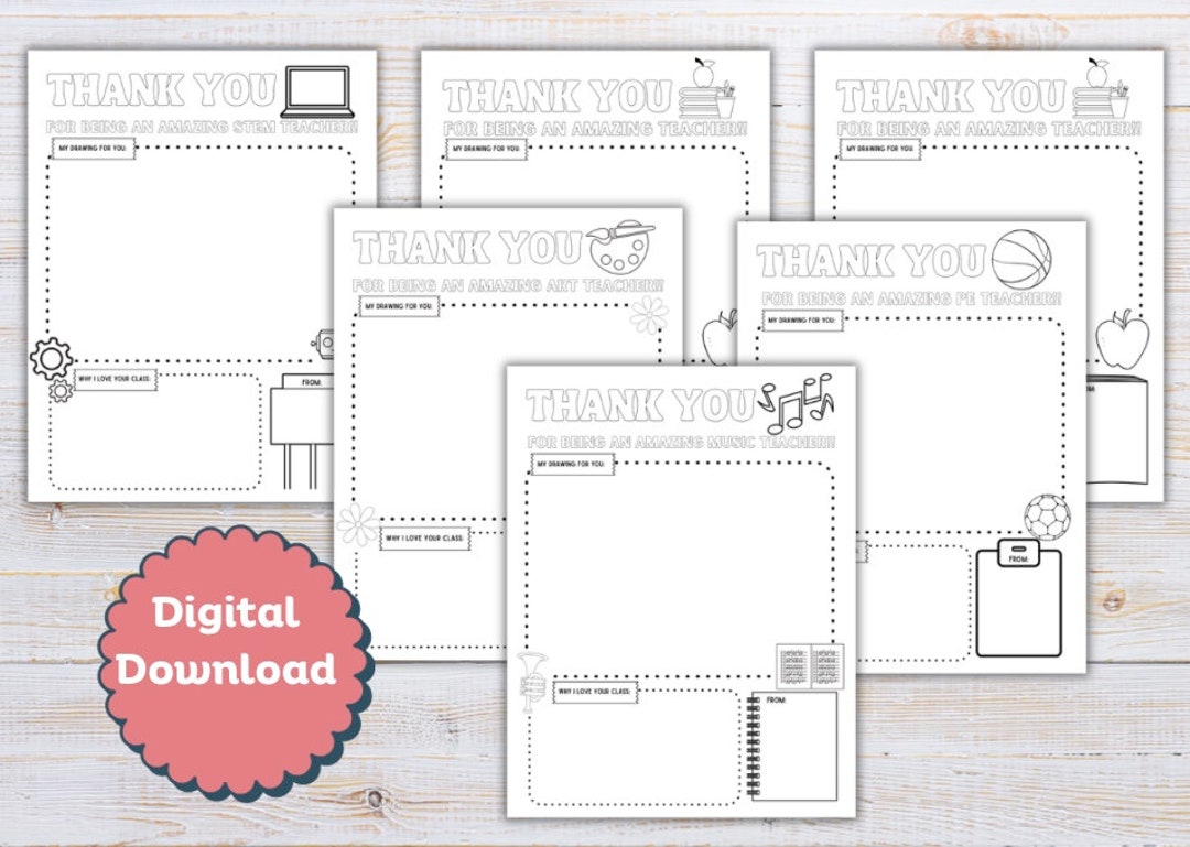 Teacher Appreciation Printable Coloring Page, Special Thank You Teacher ...