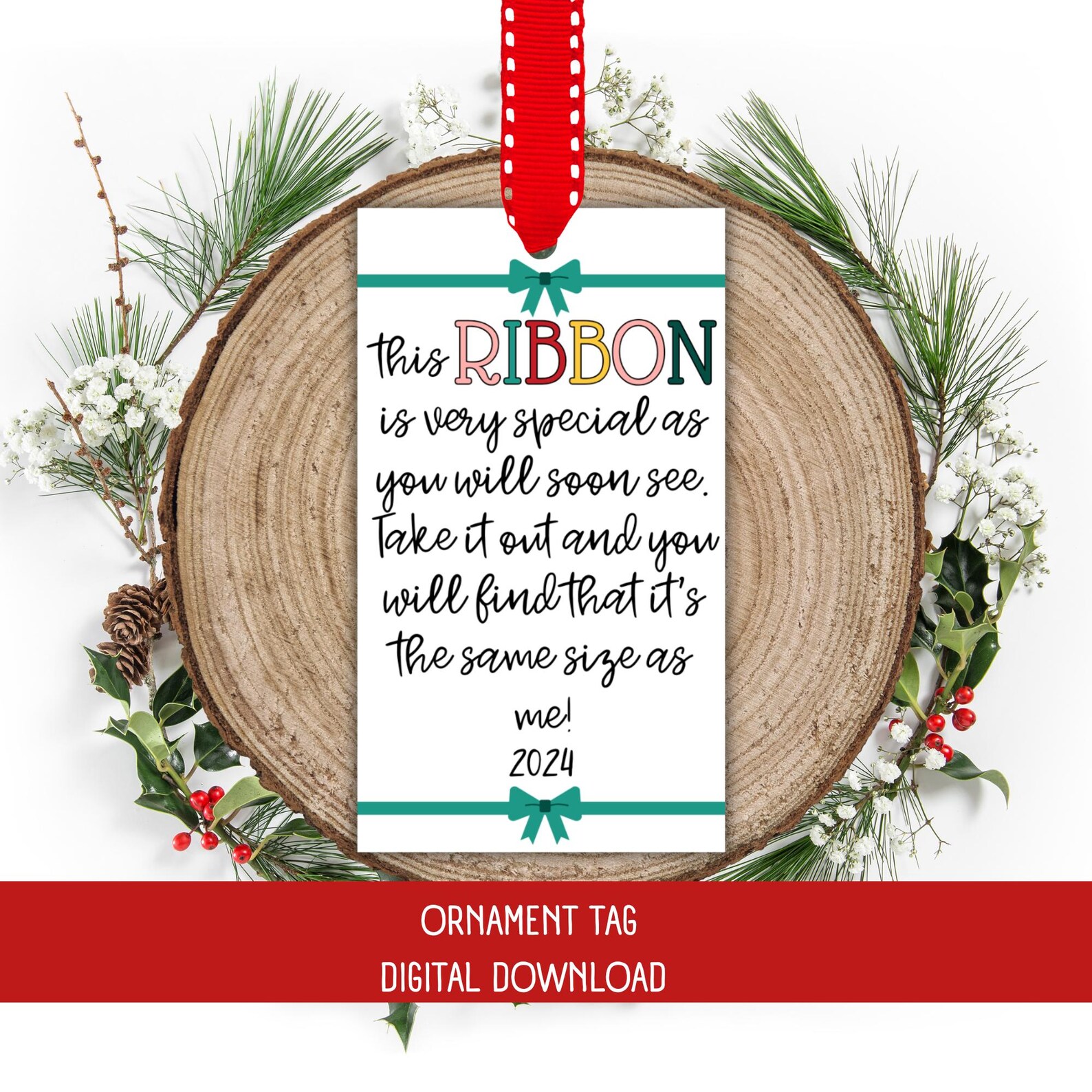 Height Ribbon,tag, Same Size as Me,ribbon Ornament,height Ornament Tag ...