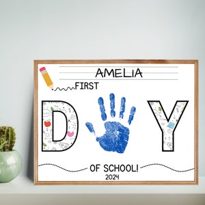 Last Day of School Keepsake, School Handprint Craft, Handprint Kit ...