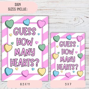 Guess How Many Hearts Game: Bridal Shower Game (digital Download) - Etsy