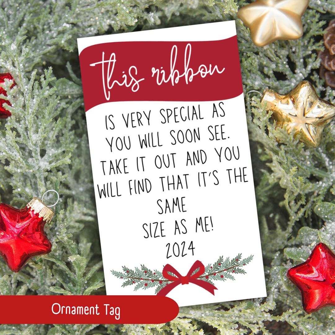 Ribbon Tag,same Size as Me,ribbon Ornament, Height Ornament Tag ...