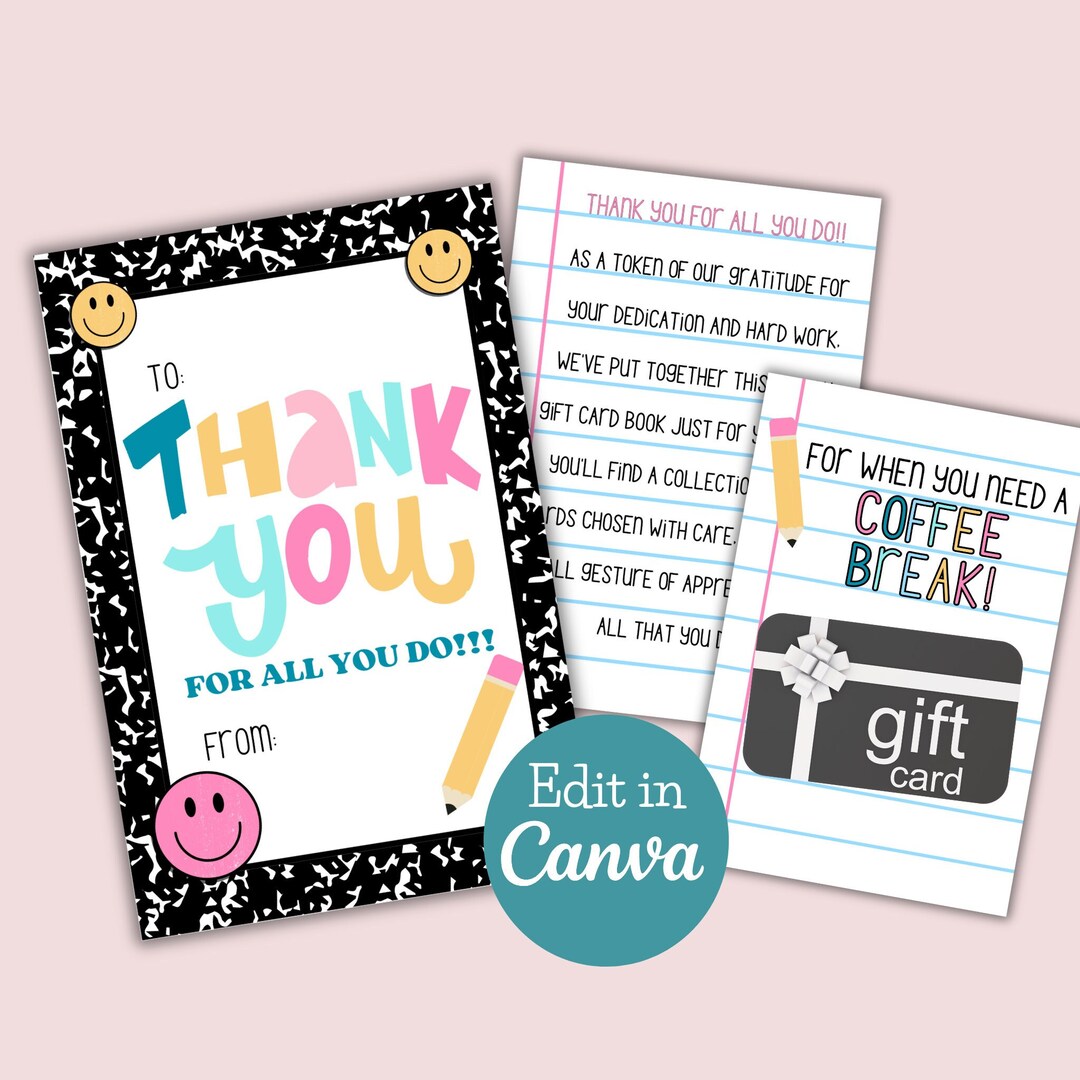 Teacher Gift Card Holder Book,thank You Gift Card, Teacher, Teacher ...