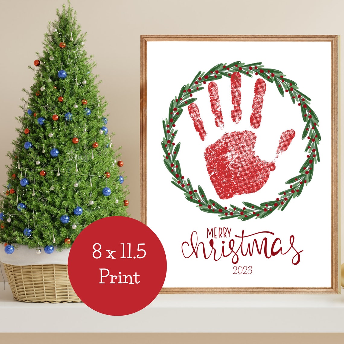 Handprint Craft, Handprint Art, Family Handprint Art, Christmas ...