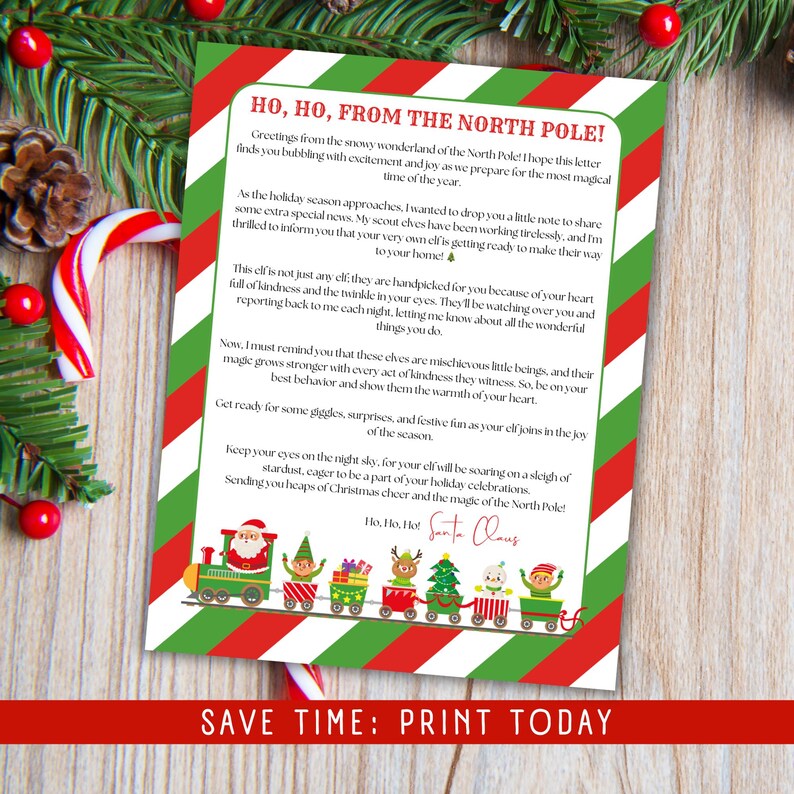 Elf Coming Soon Letter From Santa, Elf Letter, Coming Soon Elf, Letter ...