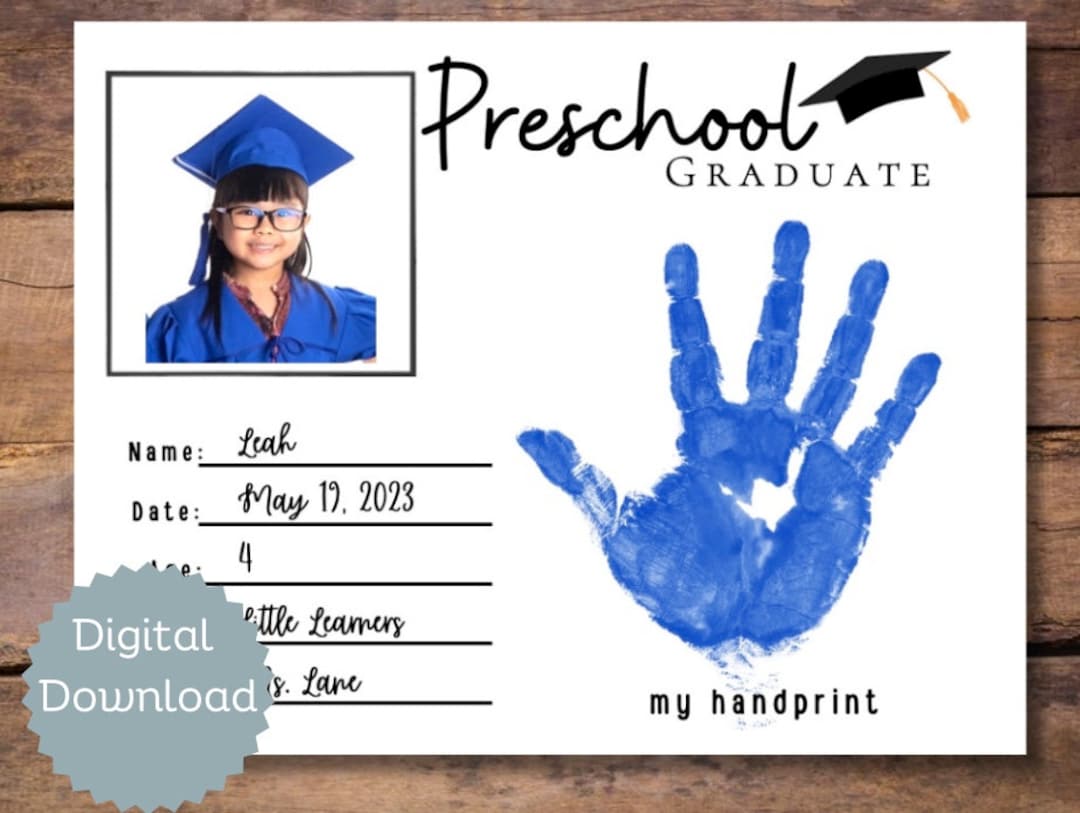 Preschool Graduation Keepsake, Graduation Keepsake, Preschool ...