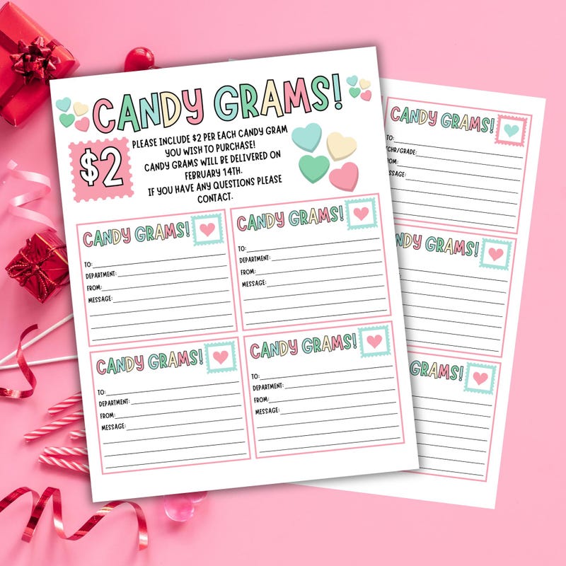 Candy Gram Poster - Etsy