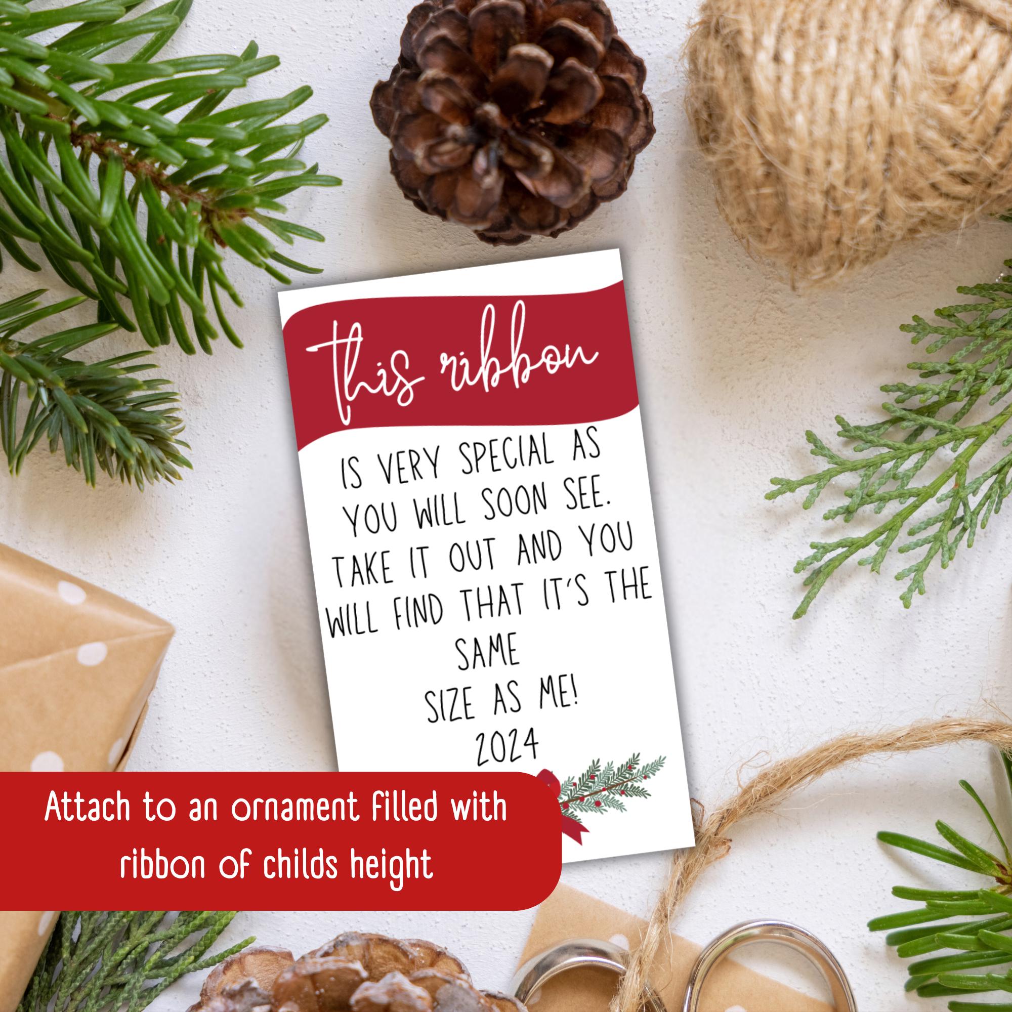 Ribbon Tag,same Size as Me,ribbon Ornament, Height Ornament Tag ...