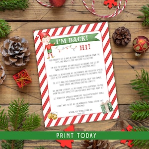 Elf Arrival Letter: Personalized Christmas Welcome (digital Download ...