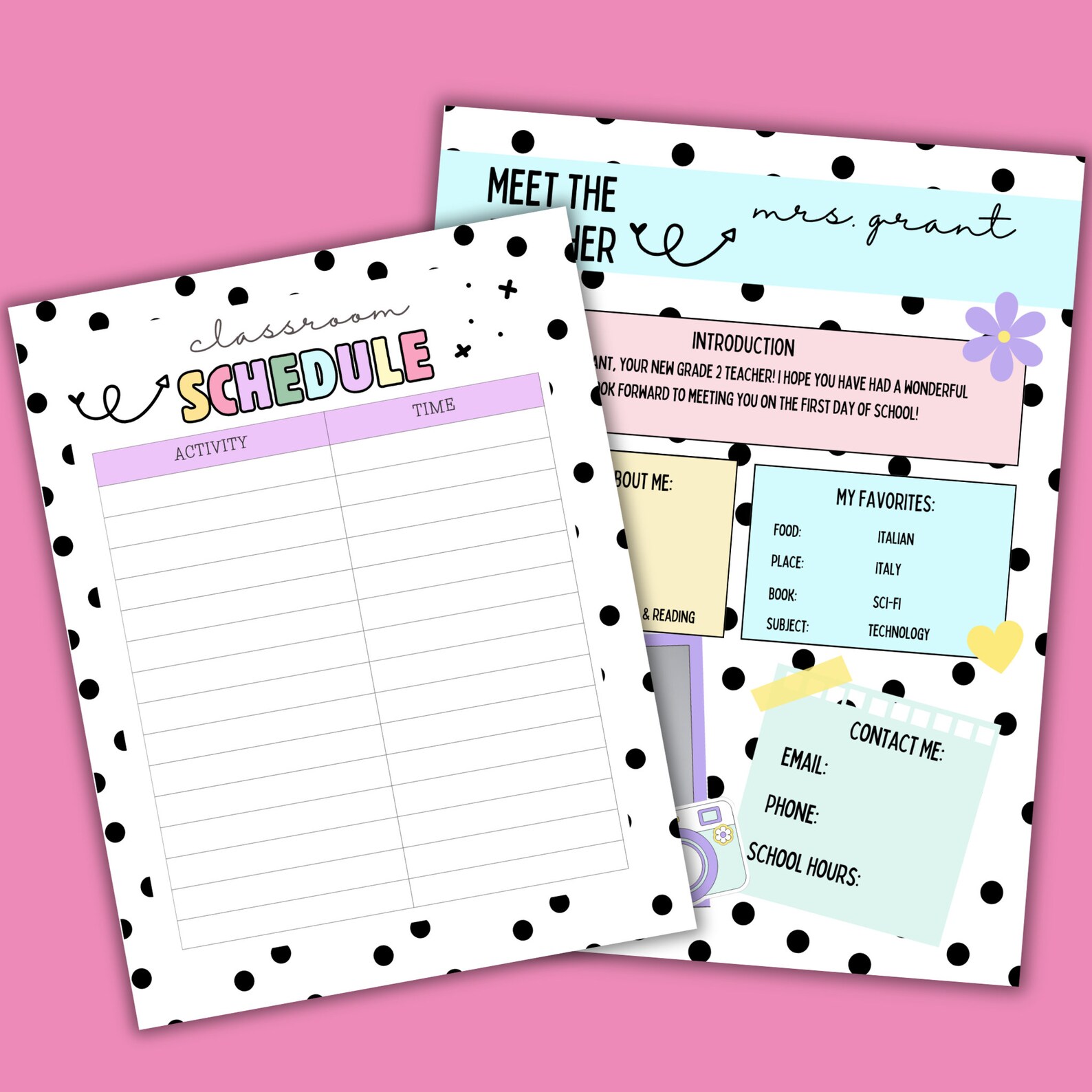 Meet the Teacher, Editable Meet the Teacher, Meet the Educator Template ...