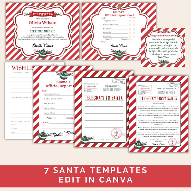 Letter From Santa, North Pole Letter From Santa, Santa Letter Kit ...