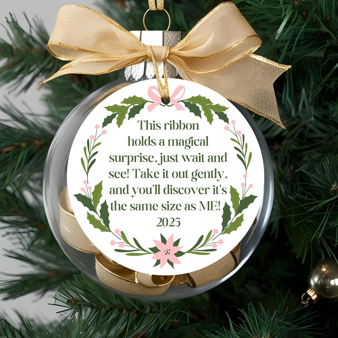 Ribbon Height Ornament Tag (digital Download) - Etsy