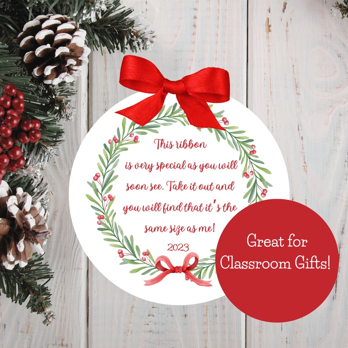 Ribbon, Tag, Same Size as Me, Ribbon Ornament, Height Ornament Tag ...