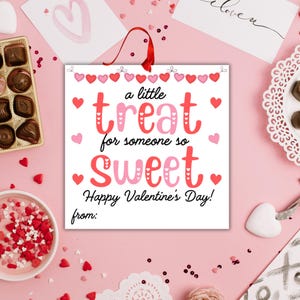 Valentine Gift Tags: Sweet Classroom Favors (printable) - Etsy