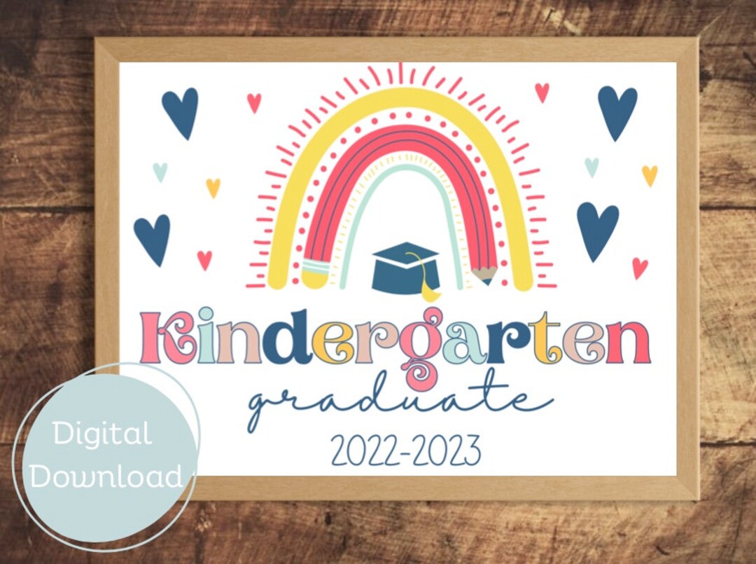 Printable Last Day of Kindergarten, Last Day School Sign, School Sign ...