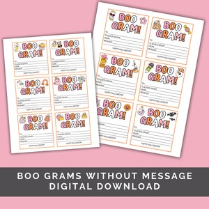 Halloween Boo Gram Tags: Spooktacular Treats (digital Download) - Etsy