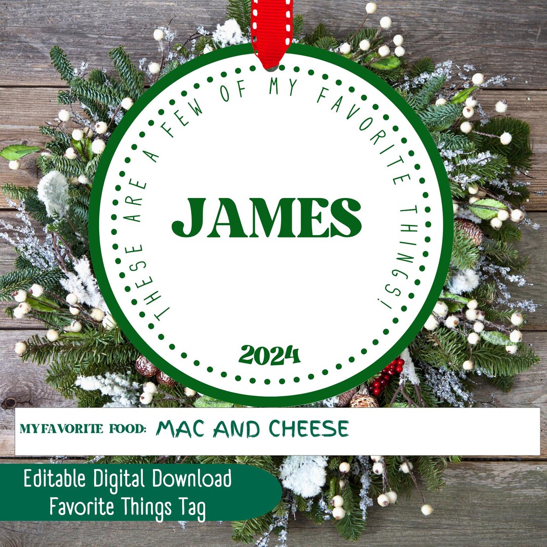 Personalized Time Capsule Ornament, Time Capsule Ornament, My Favorite ...