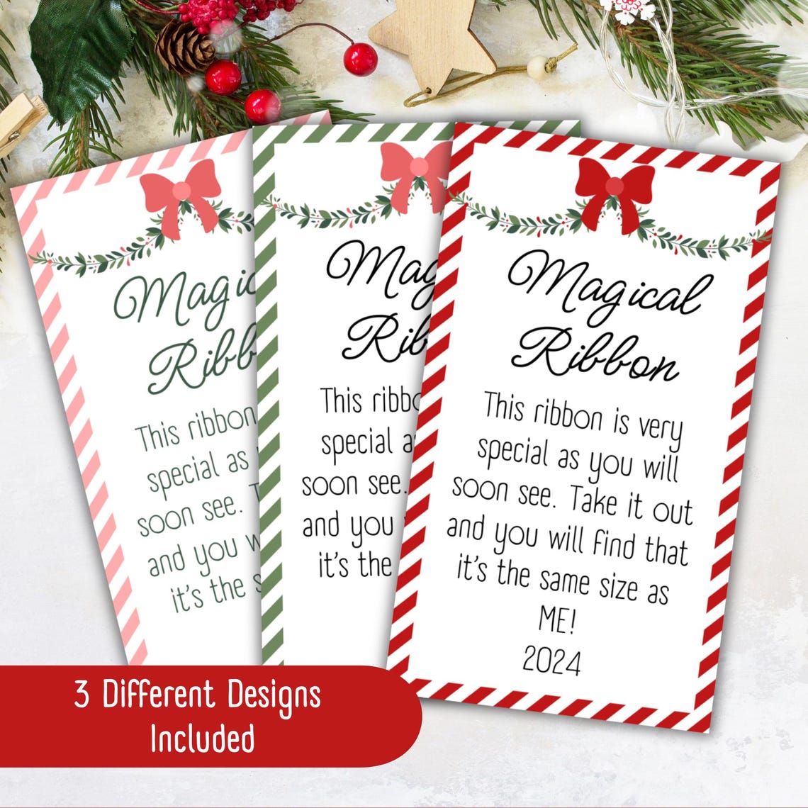 Ribbon Height Christmas Tag: Grandparent Gift (digital Download) - Etsy