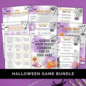 Halloween Party Games Bundle: Bingo, ABC Game (digital Download) - Etsy