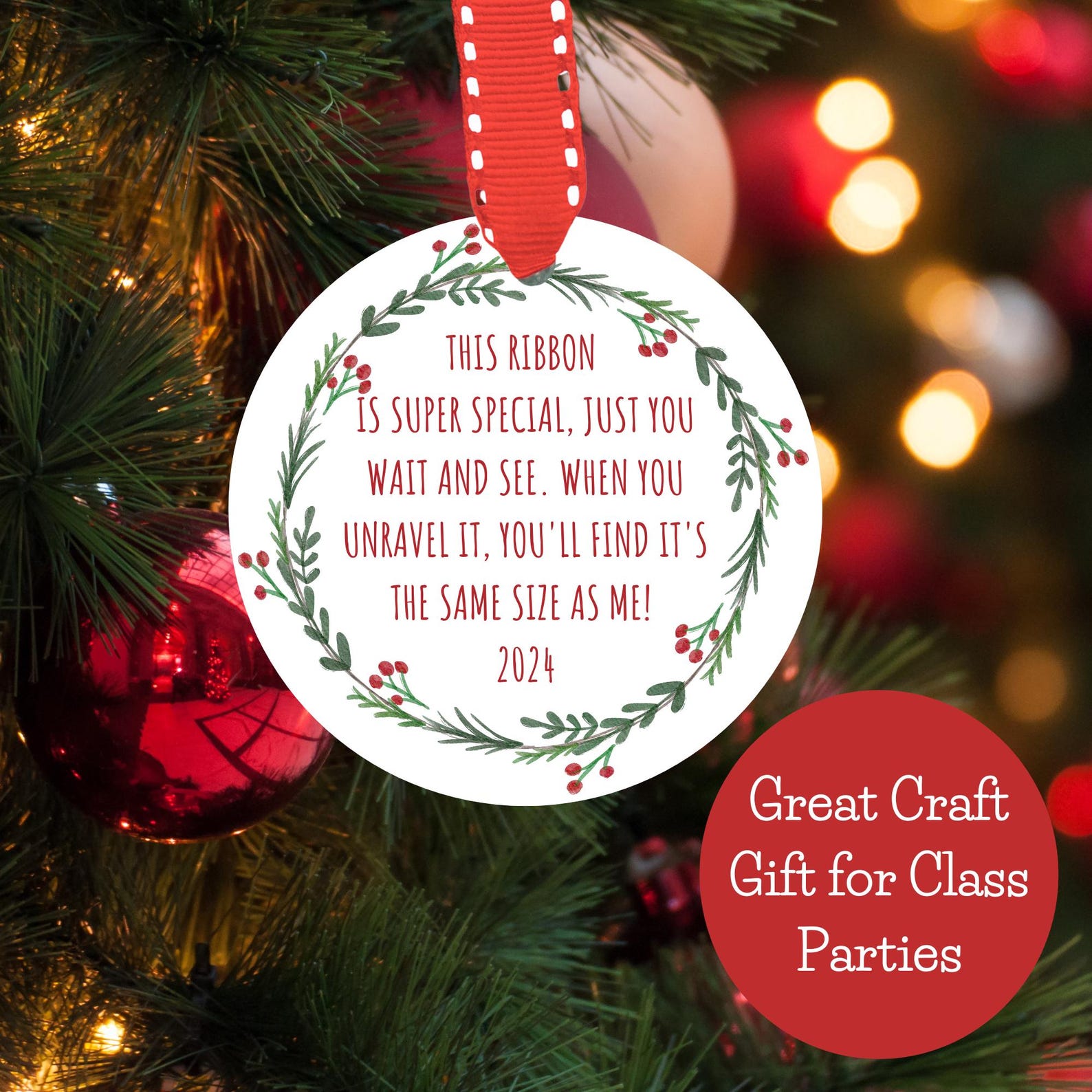 Same Size as Me,ribbon Ornament,height Ornament Tag, Ornament Tag This ...