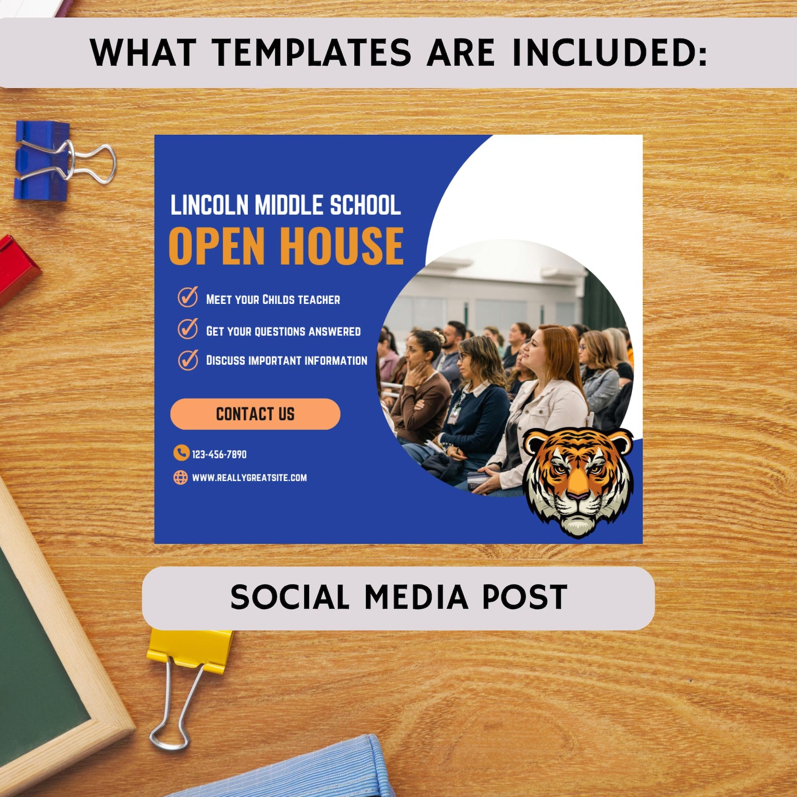 Editable School Social Media Templates: Canva Back-to-school Posts ...