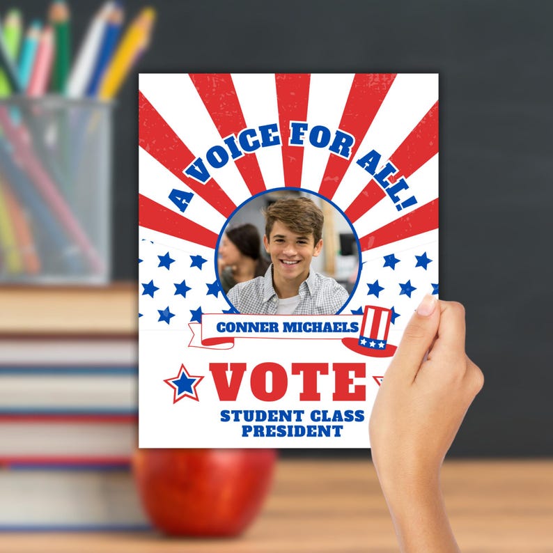 Student Council Campaign Flyer Templates: Editable Voting Posters ...