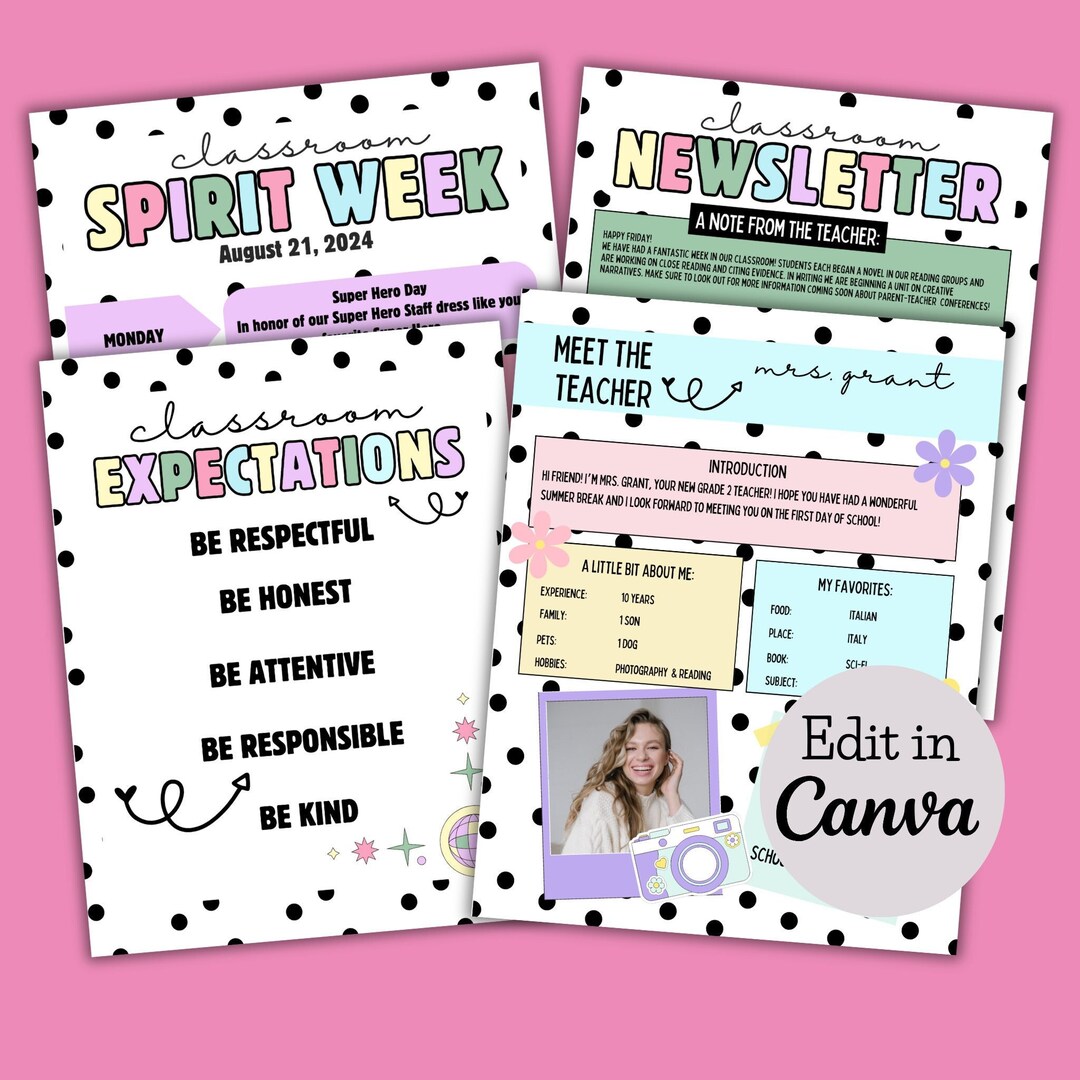 Meet the Teacher, Editable Meet the Teacher, Meet the Educator Template ...