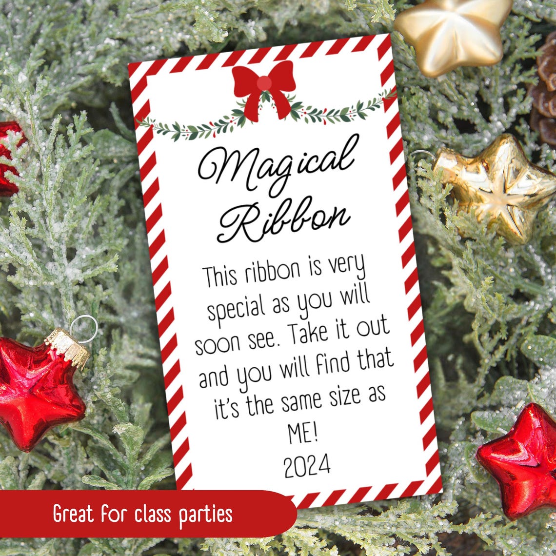 Ribbon Height Christmas Tag: Grandparent Gift (digital Download) - Etsy