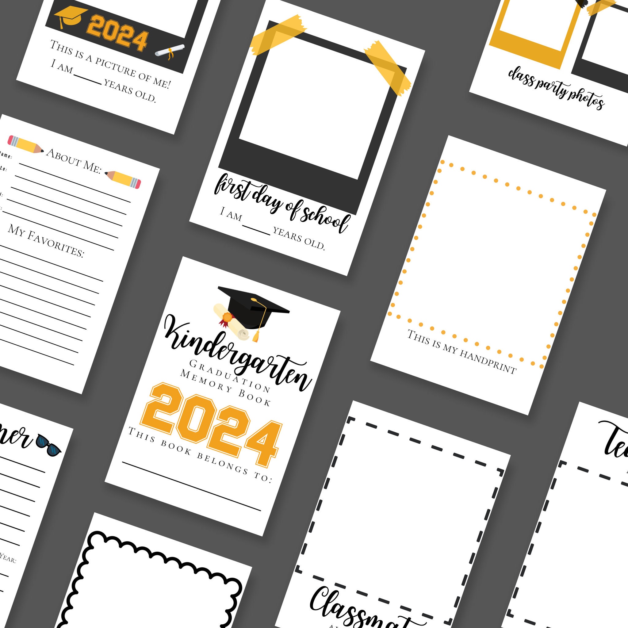 Kindergarten Graduation Memory Book, Kinder Graduation, Memory Book ...