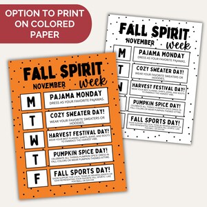 Fall Spirit Week, Halloween Spirit, Winter Spirit Week, Halloween ...