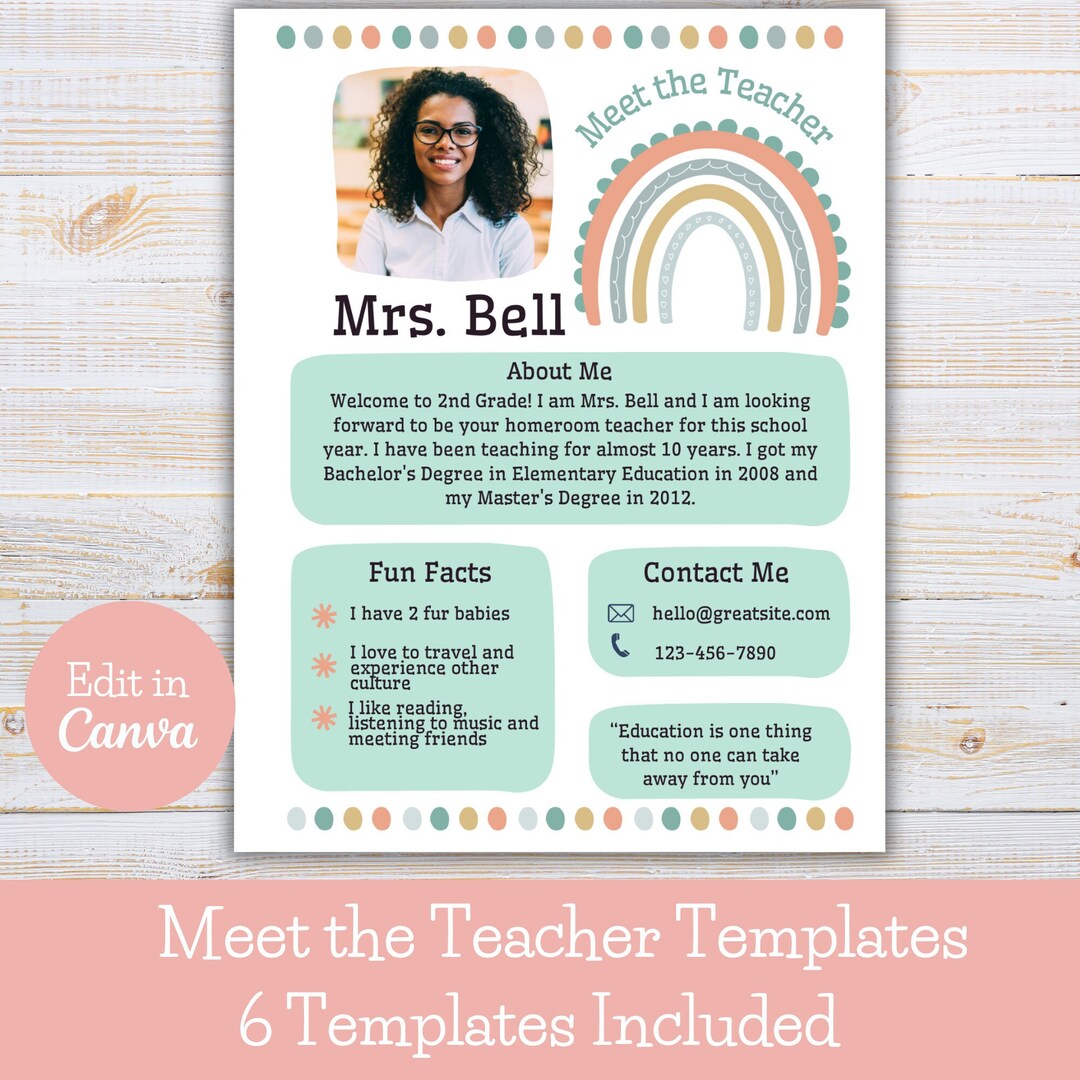 Editable Meet the Teacher Template: Back to School Newsletter (digital ...