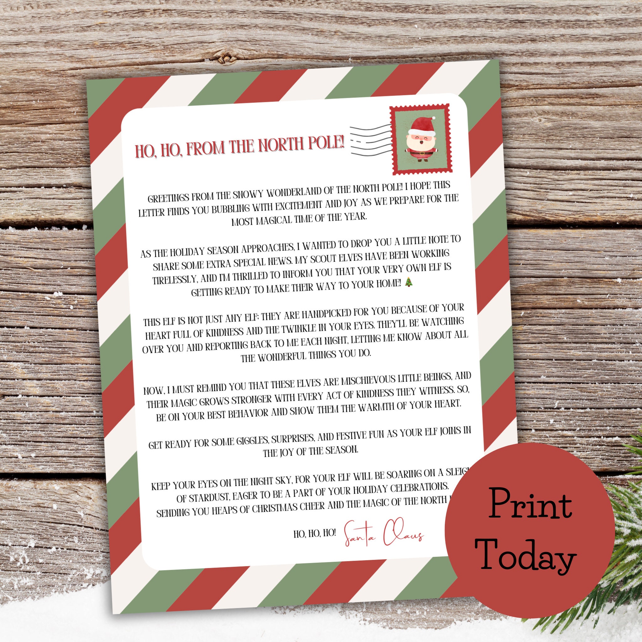 Elf Coming Soon Letter From Santa, Elf Letter, Coming Soon Elf, Letter ...