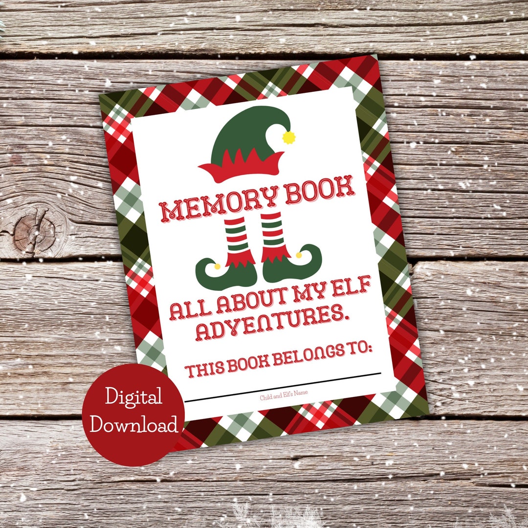 Elf Memory Book, Elf Fun, Elf Bundle, Elf Kit, Elf Journal, Kids ...