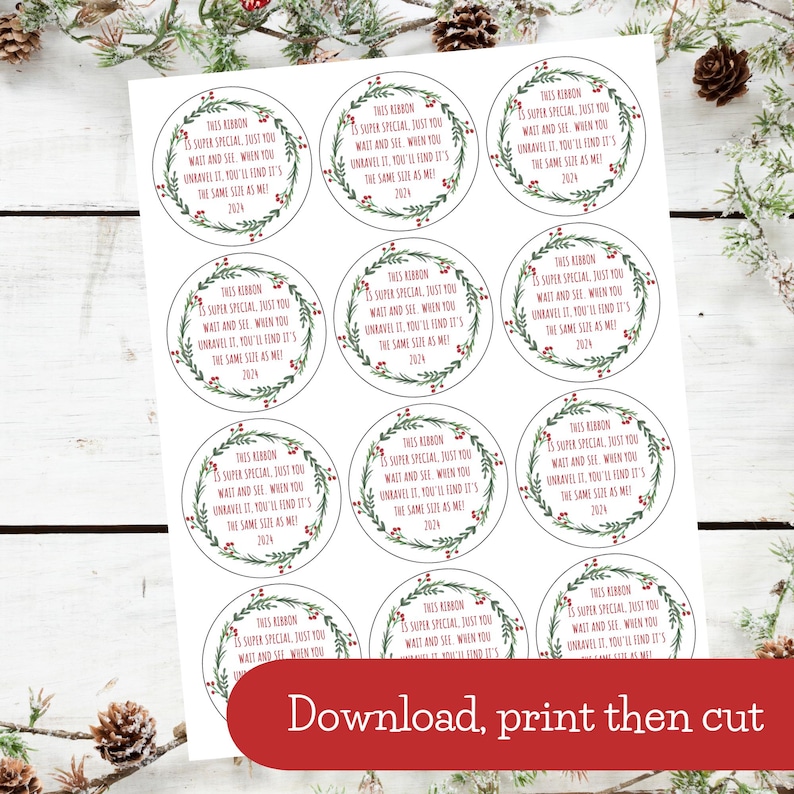 Same Size as Me,ribbon Ornament,height Ornament Tag, Ornament Tag This ...