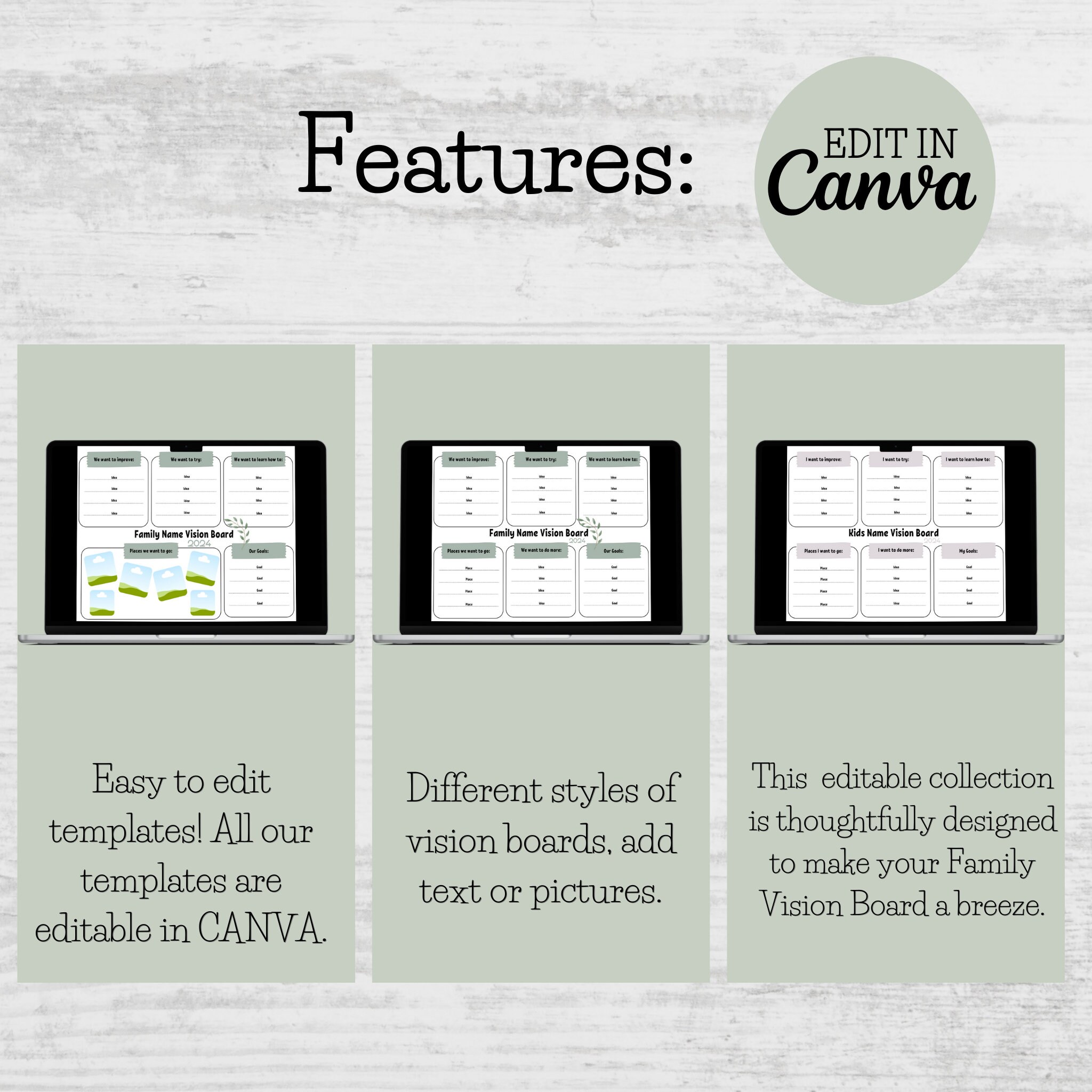 Vision Board, Digital Vision Board, Vision Board Kit, Dream Board, 2023 ...