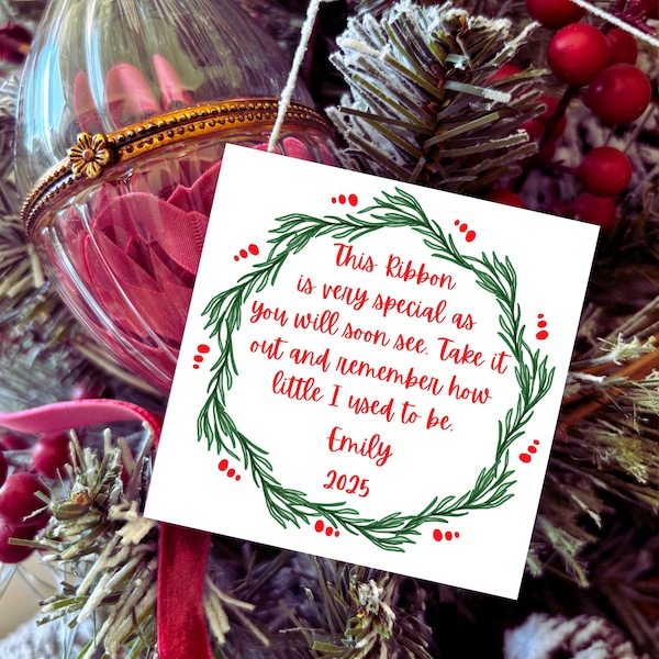 Christmas Ribbon Bauble Poem 2025 - Etsy UK