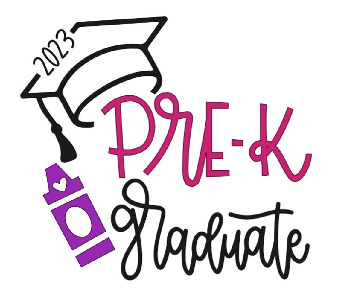 CUSTOM, Prek Svg, Prek Graduate, School Graduation, End of Year Svg ...