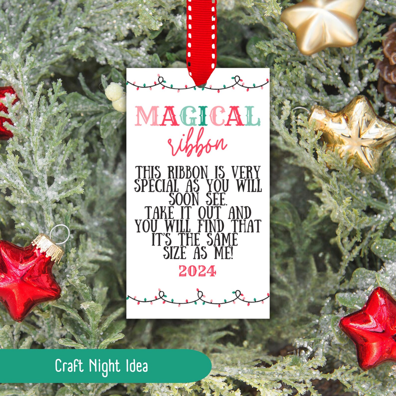 Editable Ribbon Tag, Same Size as Me, Ribbon Ornament, Height Ornament ...