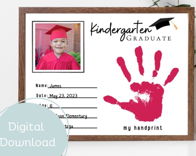 Kindergarten Graduation Keepsake Printable, Graduation Keepsake ...