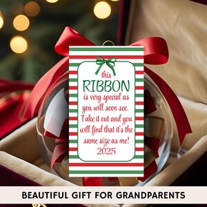 Height Keepsake Ornament Tag: Ribbon Growth Tracker - Etsy