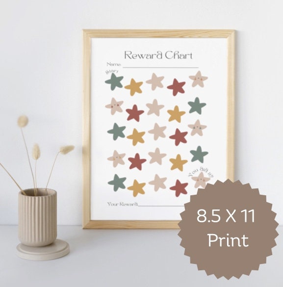 Kids Reward Chart, Sticker Chart,printable, Chore Chart, Behavior Chart ...