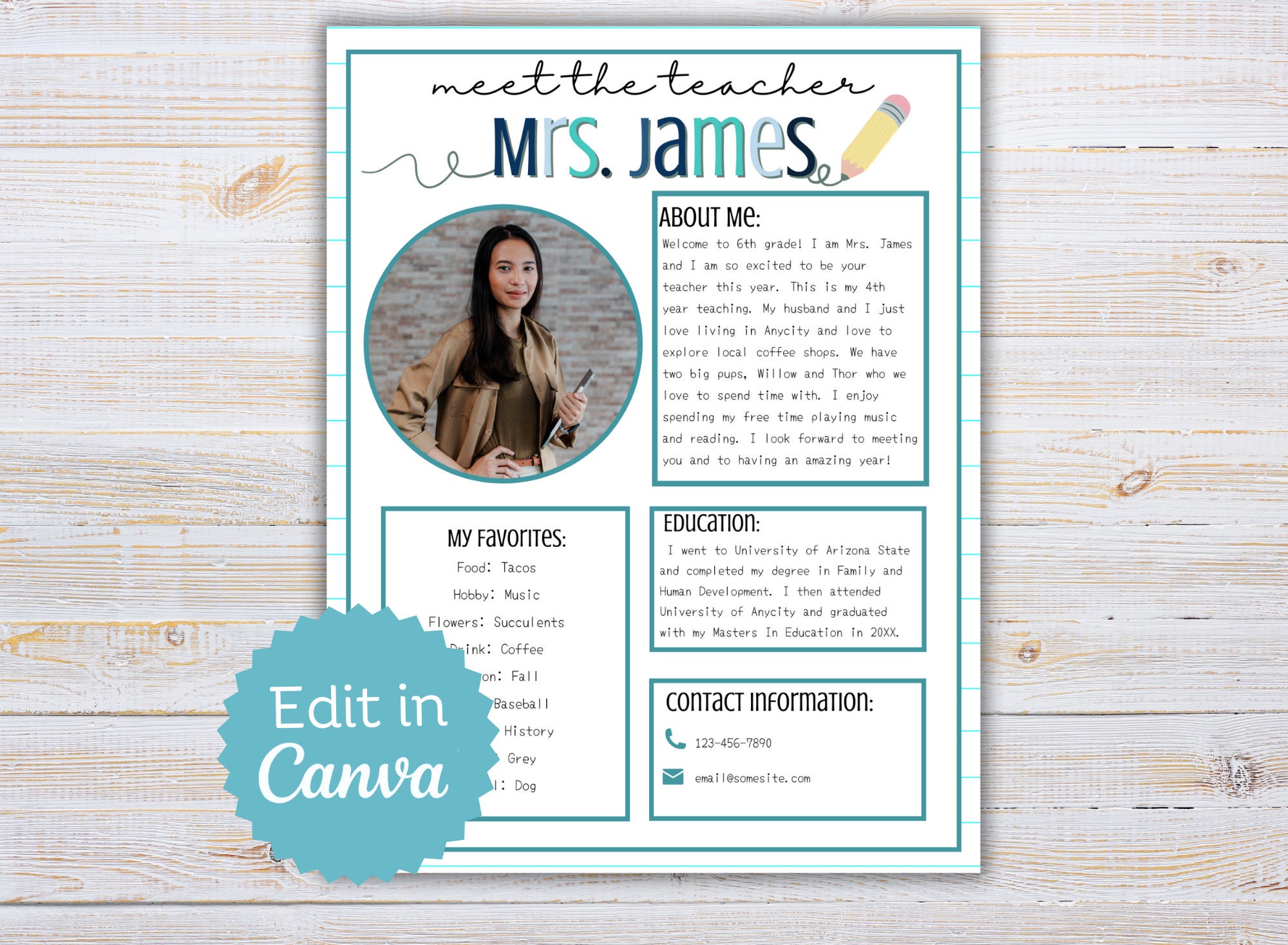 Editable, Meet the Teacher, Template, Back to School Flyer, Bundle ...