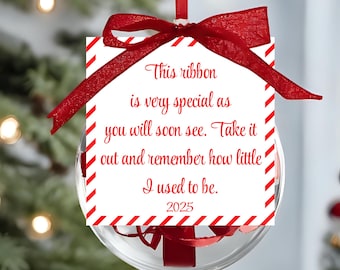 Kindergarten Christmas Ribbon Gift Tag Printable Kids Christmas Ribbon ...