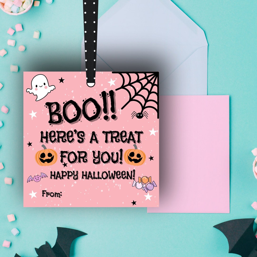 Editable Halloween Tags, Halloween Party, Halloween Gifts, Trick or ...