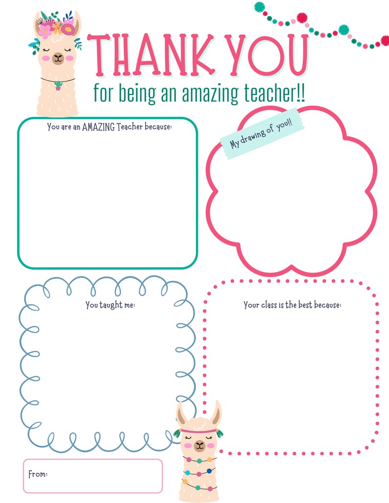 Teacher Appreciation Week Printable Teacher Appreciation - Etsy