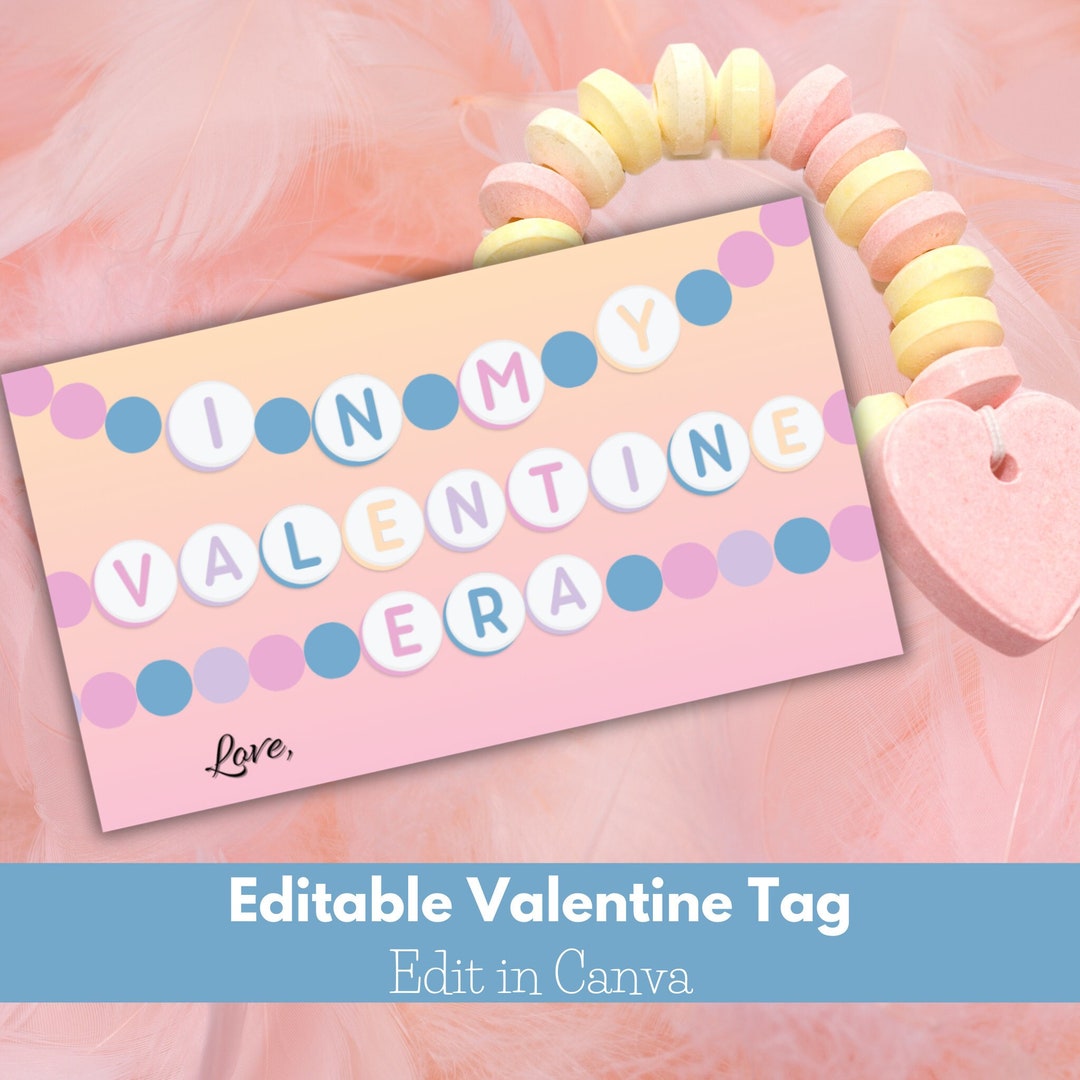 Editable Valentine's Day Tag, Valentine's Taylor Swift Tag, in My ...