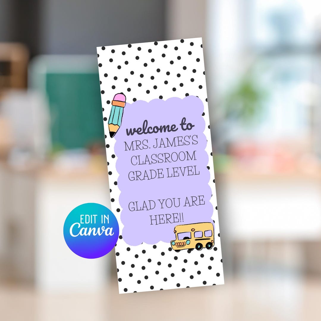Meet the Teacher Brochure: Editable Trifold Canva Template (digital ...