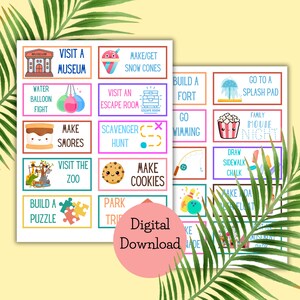 Summer Bucket List Cards: 46 Fun Activities (digital Download) - Etsy