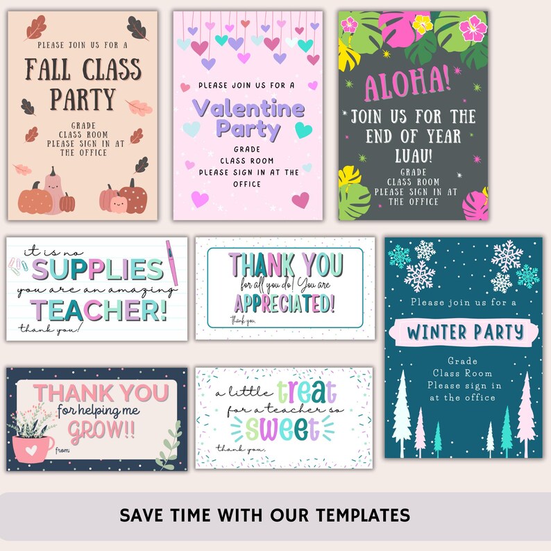 Editable Classroom Parent Bundle: Canva Templates for Volunteers - Etsy