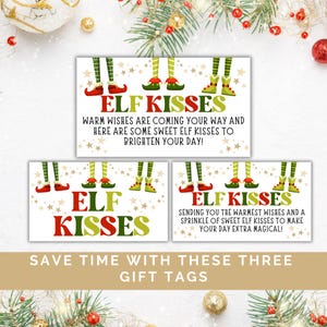 Elf Kisses, Elf Kisses Bag Topper, Elf Ideas, Christmas Elf, Bag Topper ...